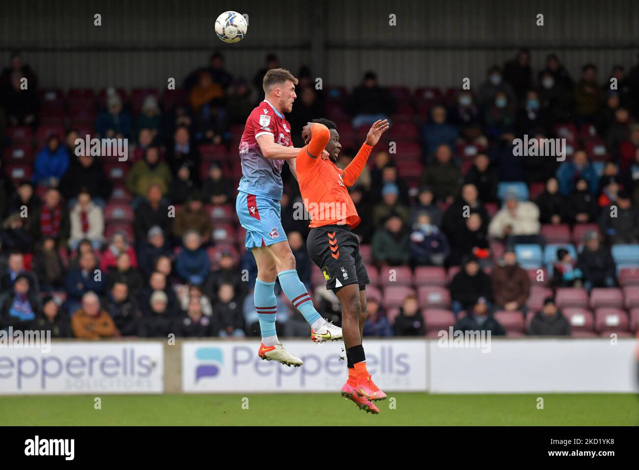 Oldham Athletic's Mike Fondop is hurt during the Sky Bet League 2 match ...