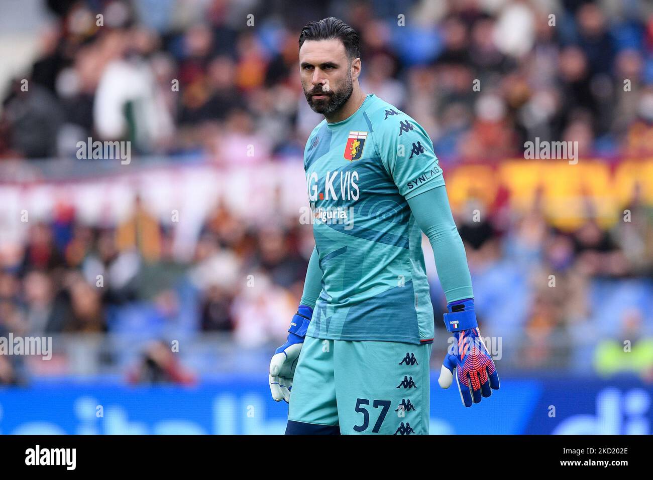Salvatore Sirigu of Genoa CFC looks on during the Serie A match between ...