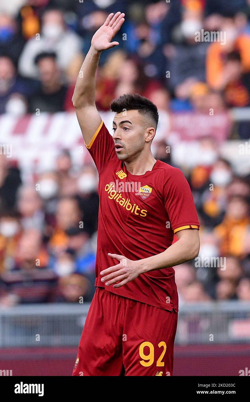 Stephan El Shaarawy of AS Roma gestures during the Serie A match ...