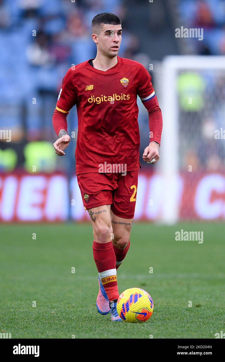 Gianluca Mancini of AS Roma during the Serie A match between AS Roma ...