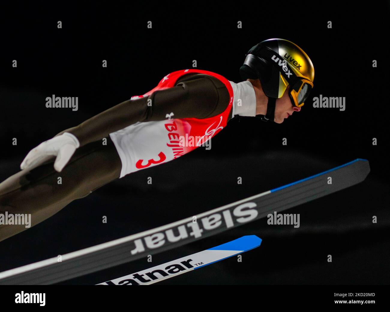 Lovro Kos from Slovenia during Ski Jumping at the Beijing 2022 Winter ...