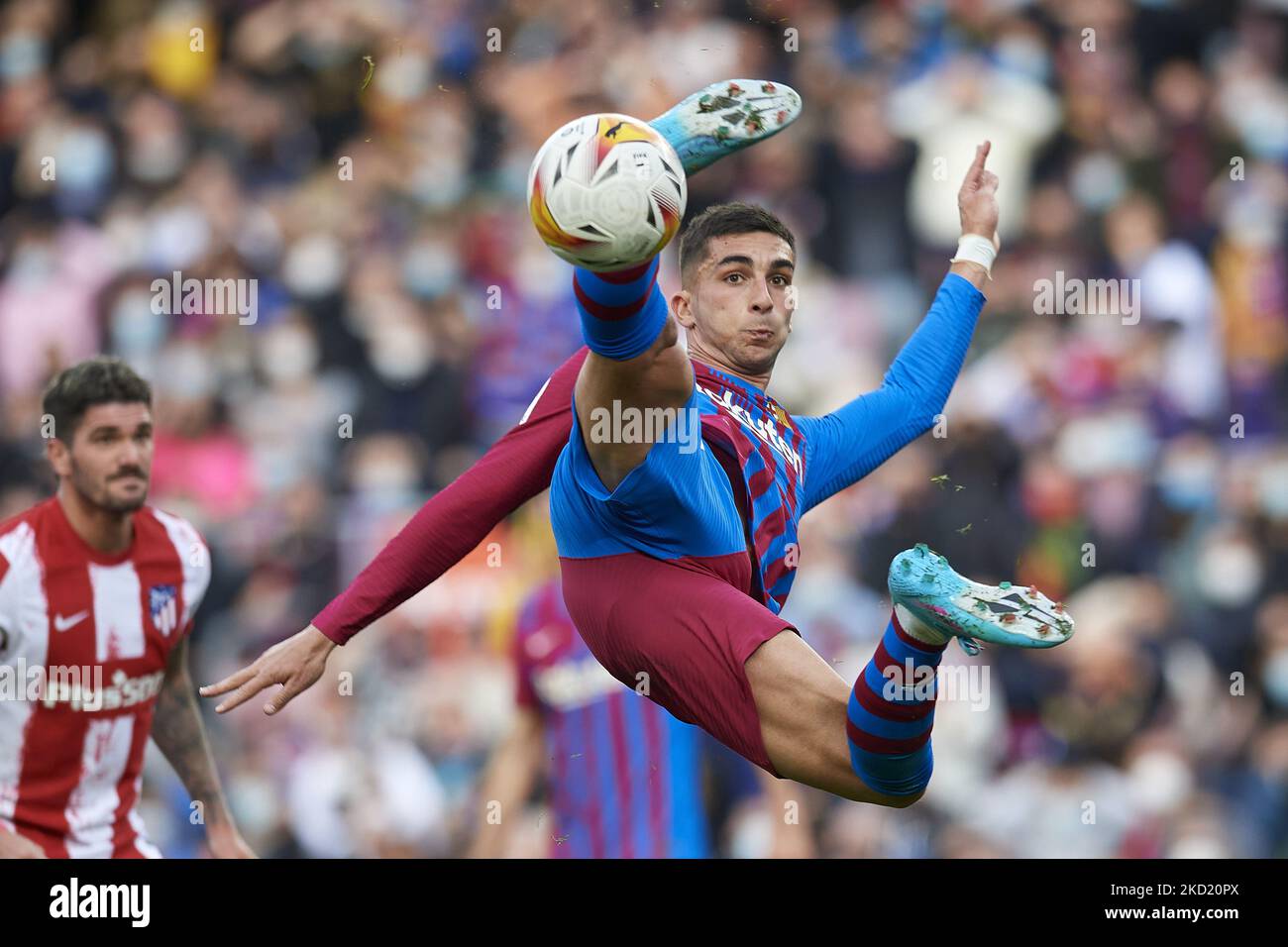 Ferran Torres of Barcelona shooting to goal during the LaLiga Santander ...