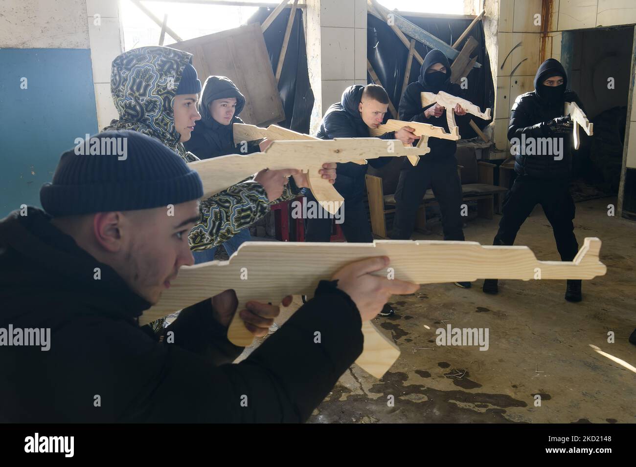 Ukrainian national guard azov battalion hi-res stock photography and ...