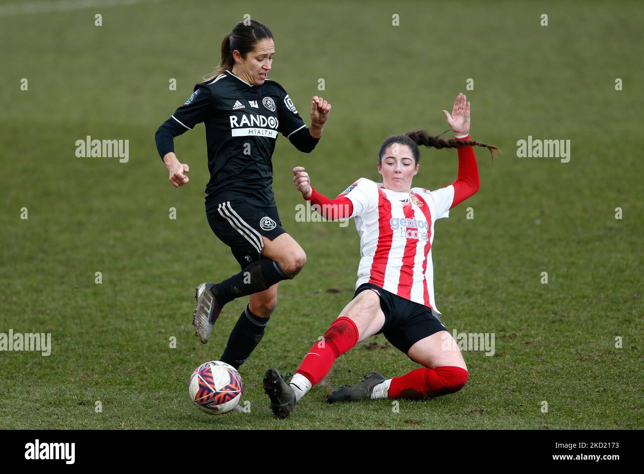 Neve Herron of Sunderland and Courtney Sweetman-Kirk of Sheffield ...