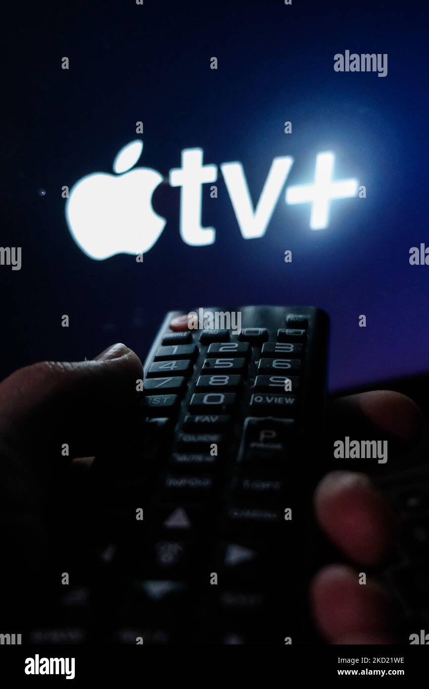 Photo illustration apple tv logo hi-res stock photography and images ...