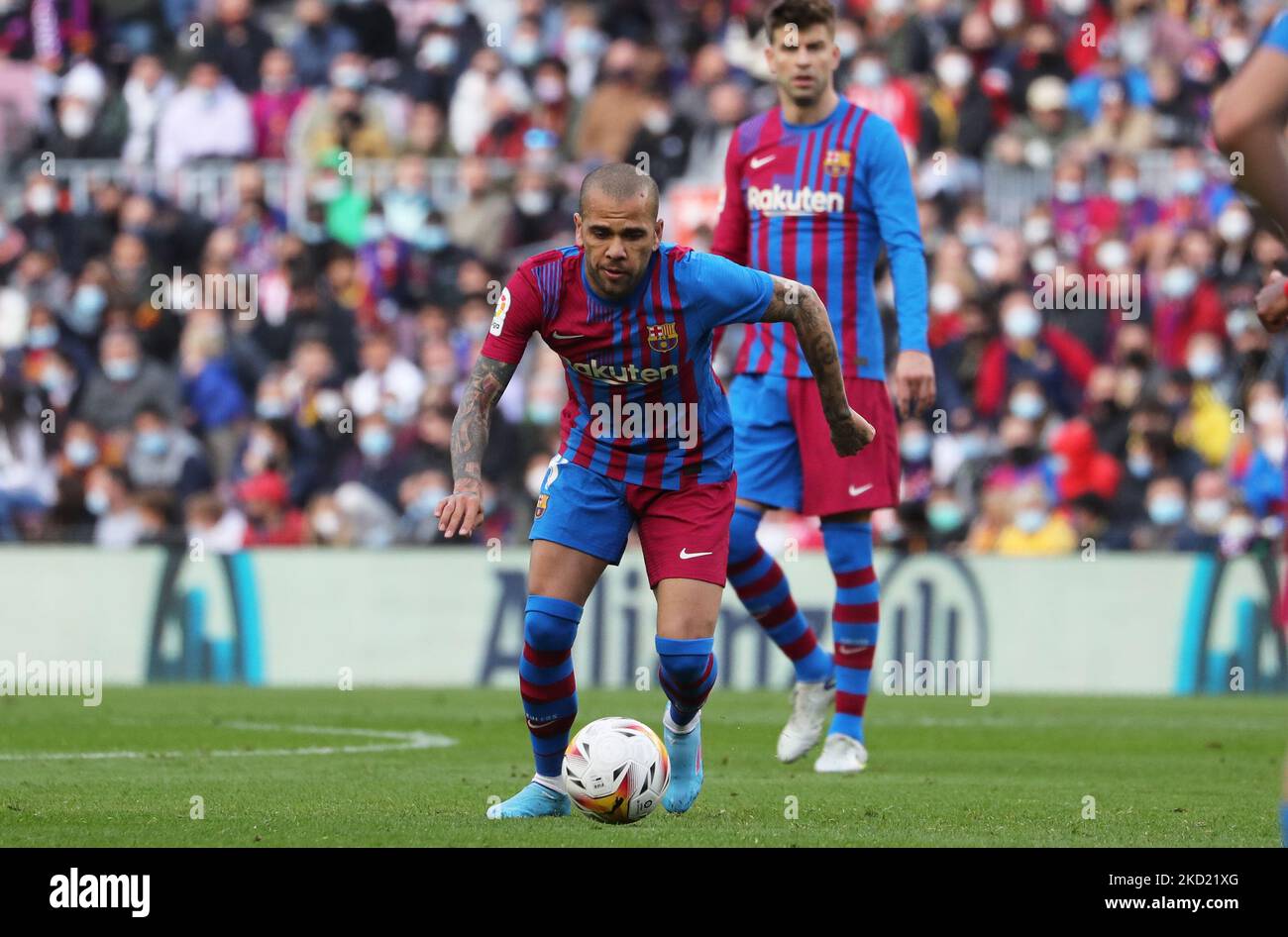 Dani Alves during the match between FC Barcelona and Club Atletico de ...