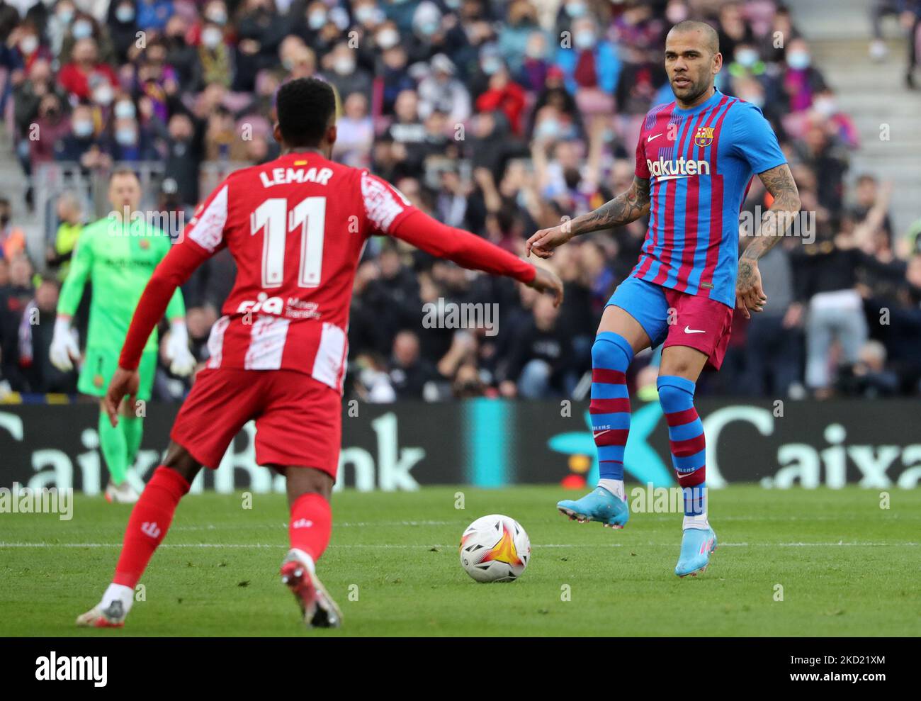 Dani Alves during the match between FC Barcelona and Club Atletico de ...