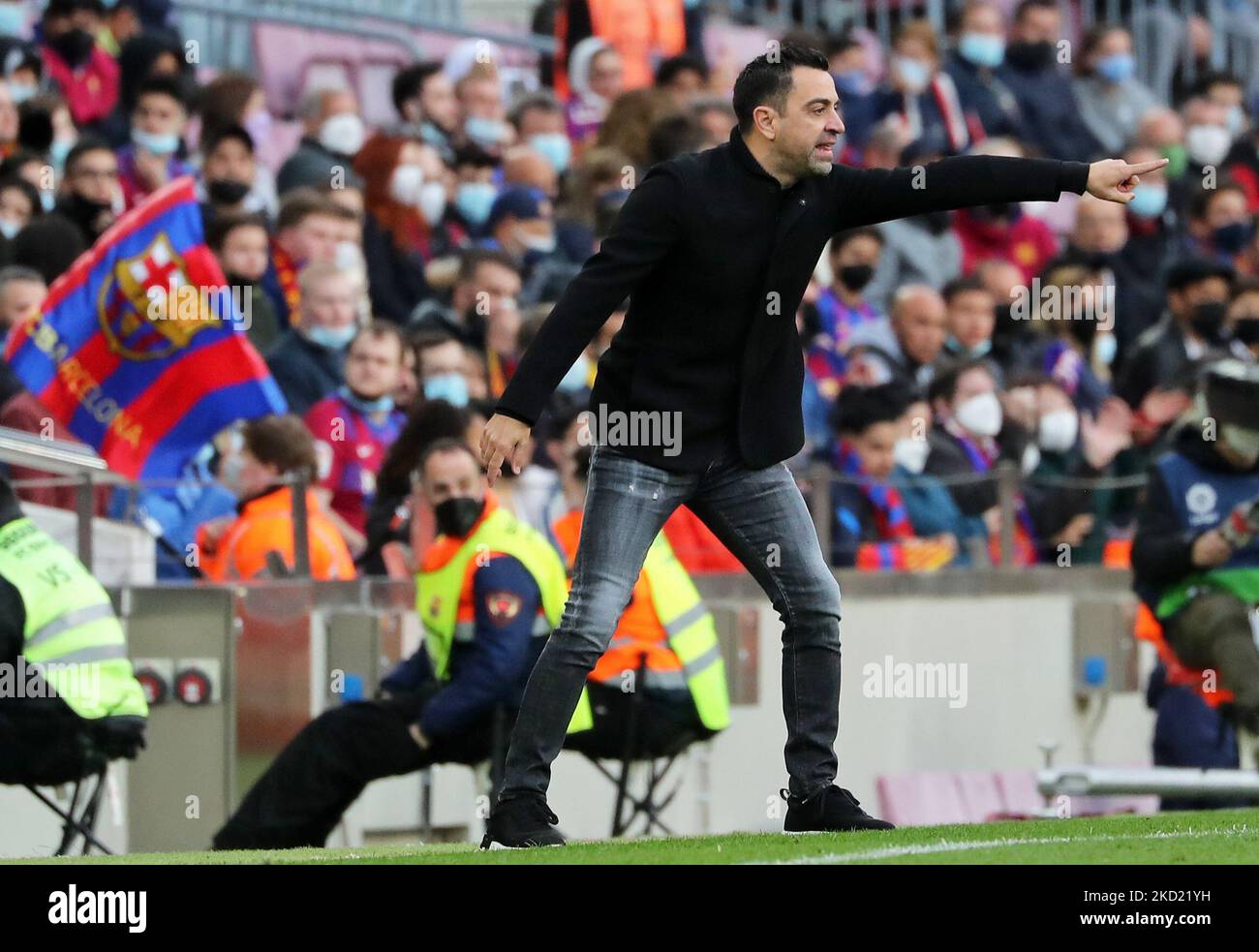 Xavi Hernandez during the match between FC Barcelona and Club Atletico de Madrid, corresponding ...