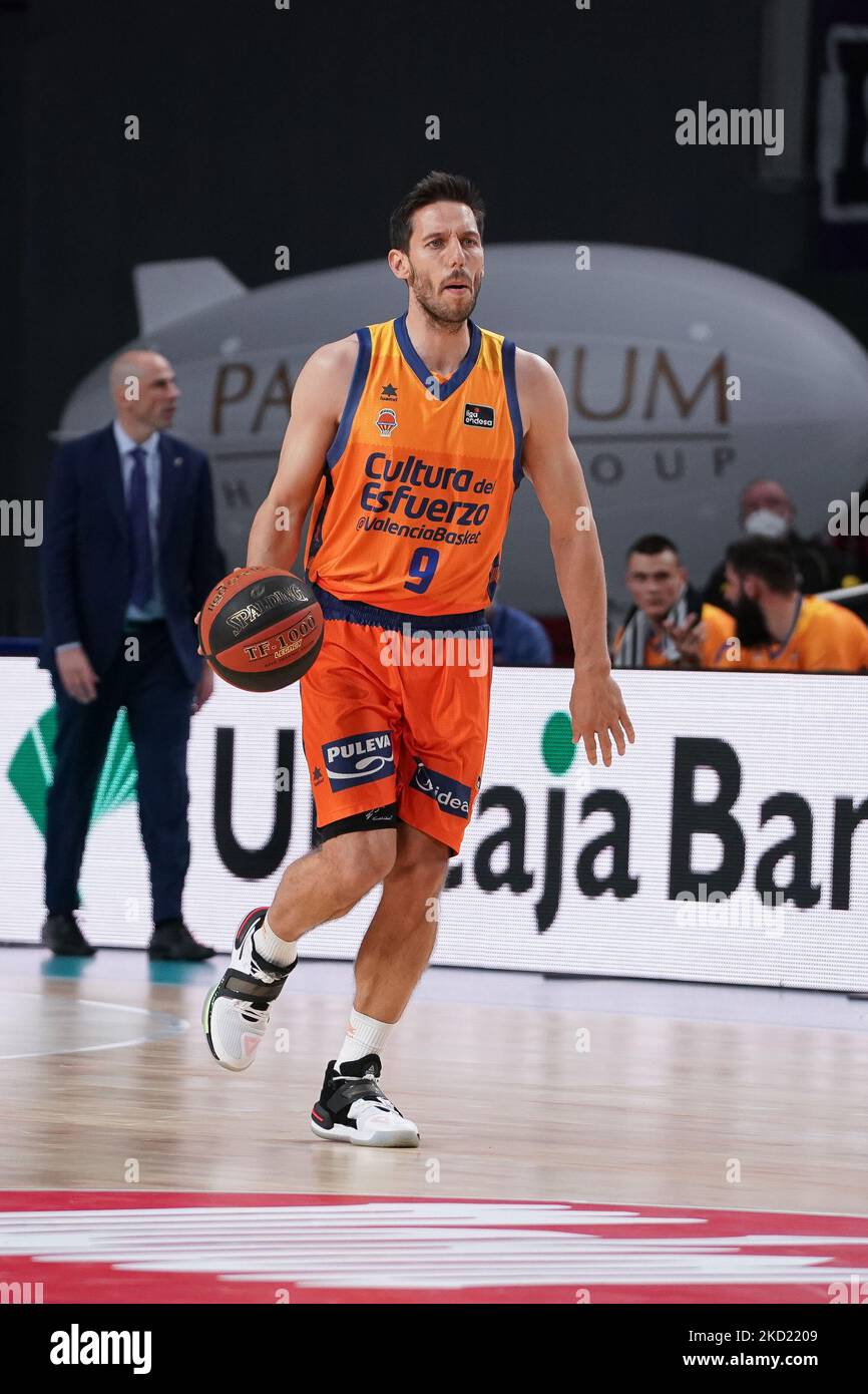 Sam Van Rossom of Valencia Basket in action during the ACB league match ...