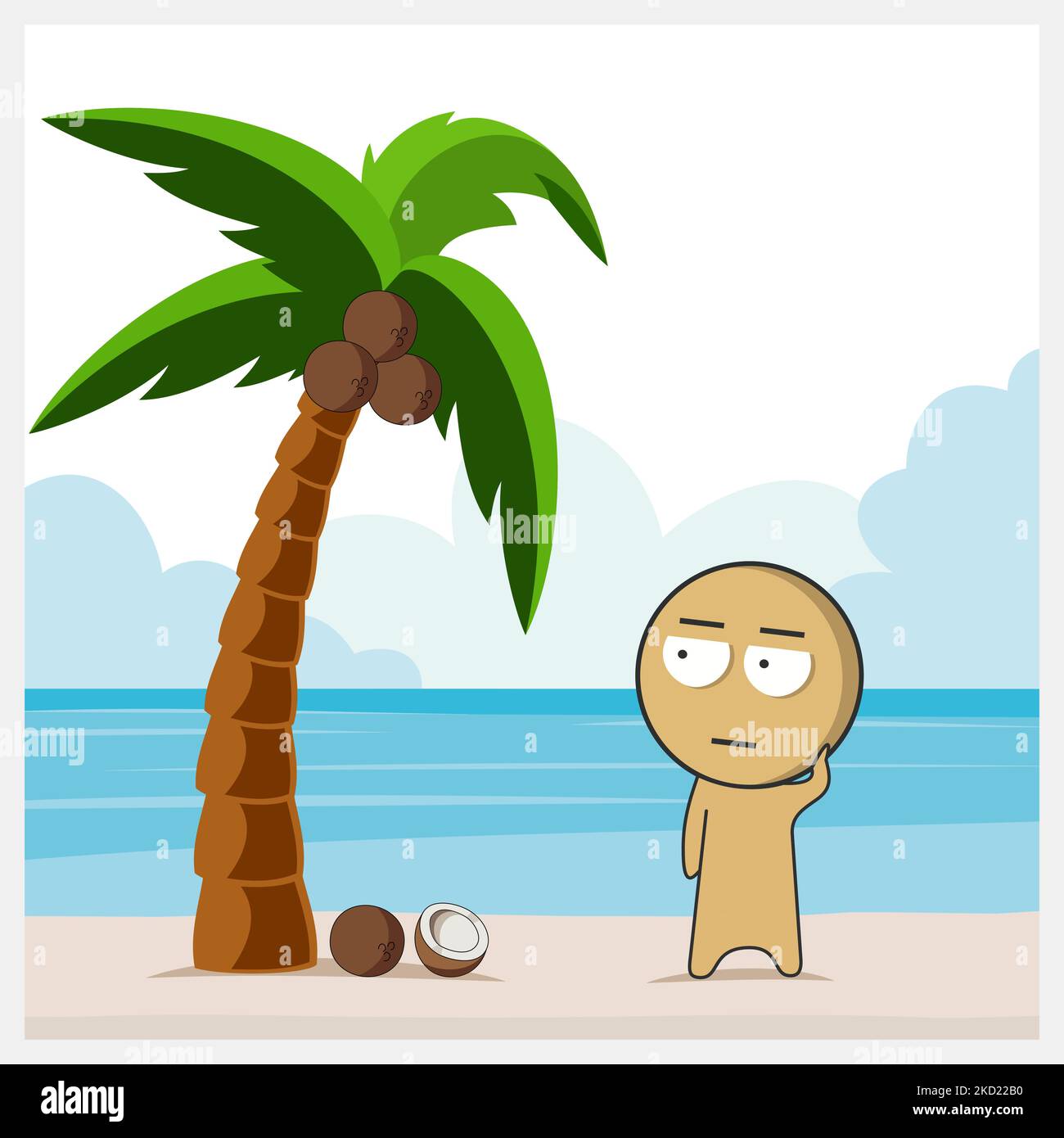 Man palm tree background Stock Vector Images - Alamy