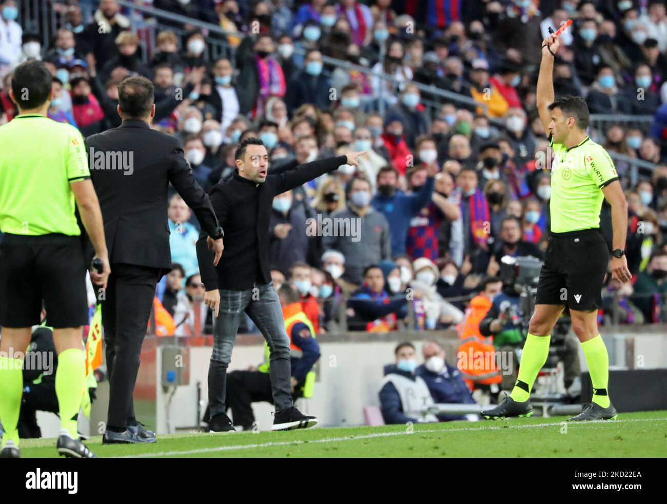 Xavi Hernandez during the match between FC Barcelona and Club Atletico de Madrid, corresponding ...