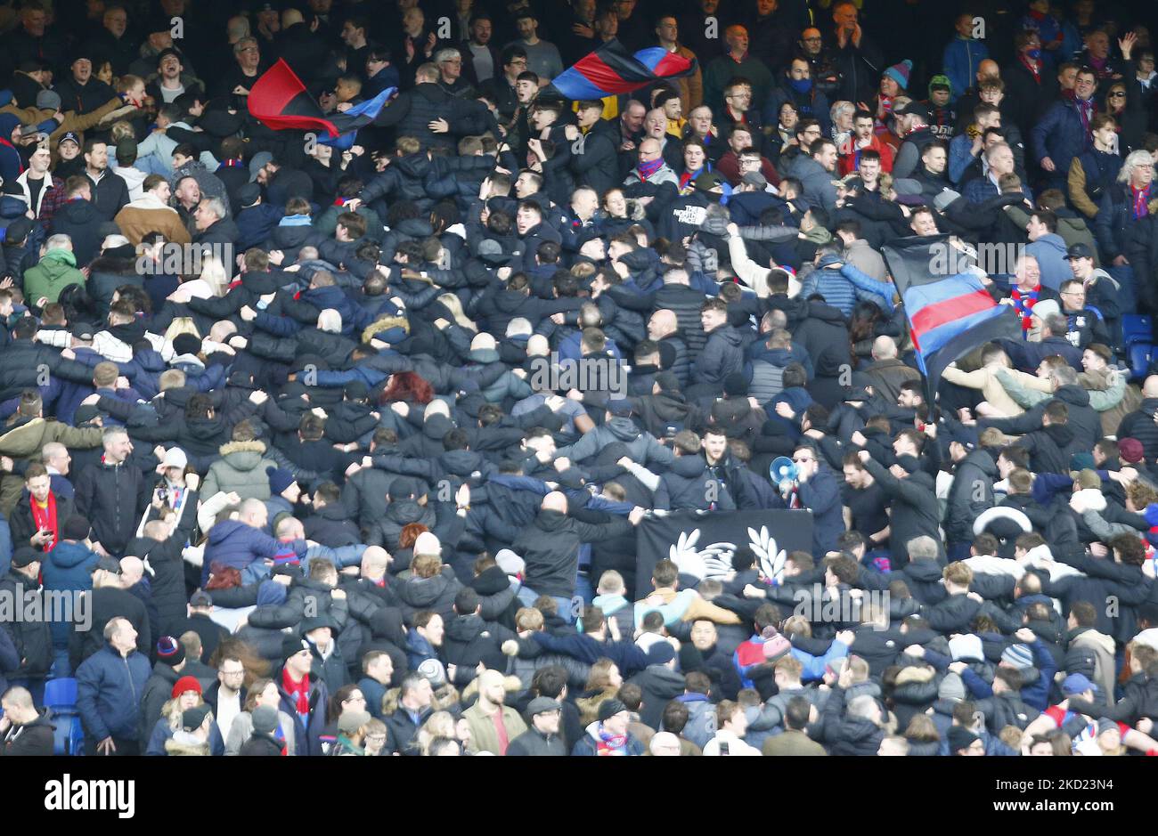 Crystal Palace Fans during FA Cup Fourth Round between Crystal Palace ...