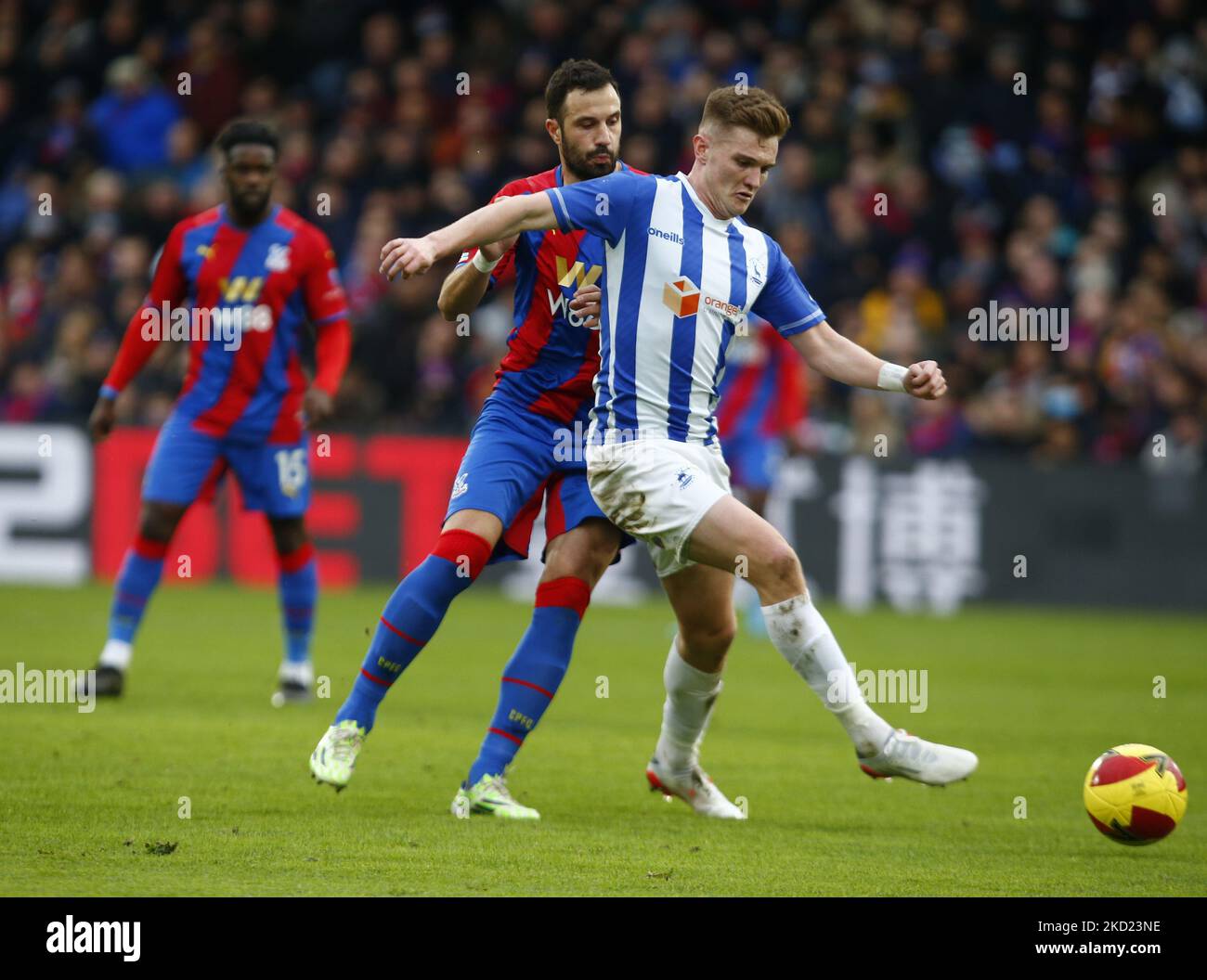 Mark Shelton of Hartlepool United during FA Cup Fourth Round between ...