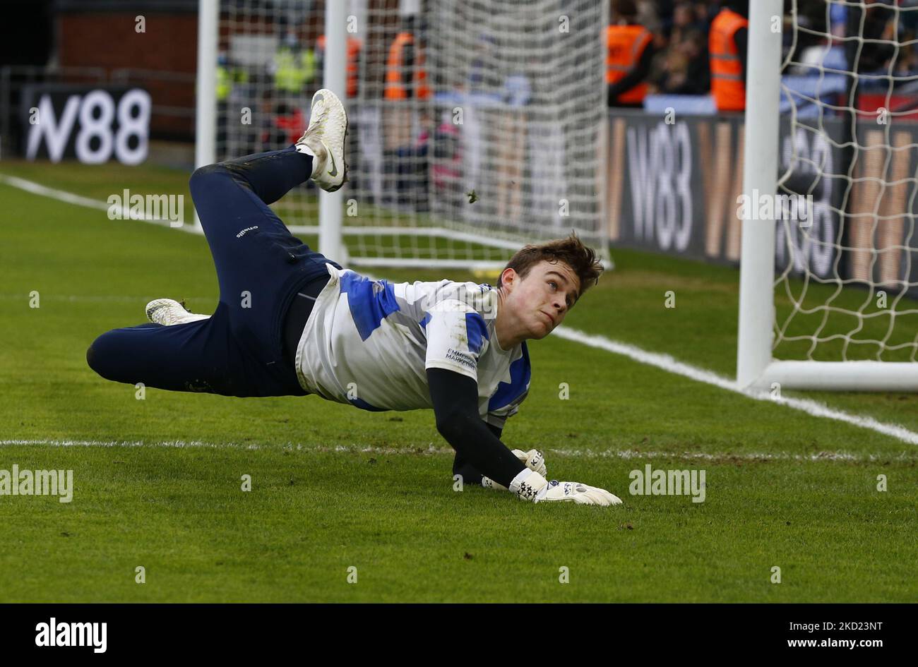 Patrick Boyes of Hartlepool United during the pre-match warm-up during ...