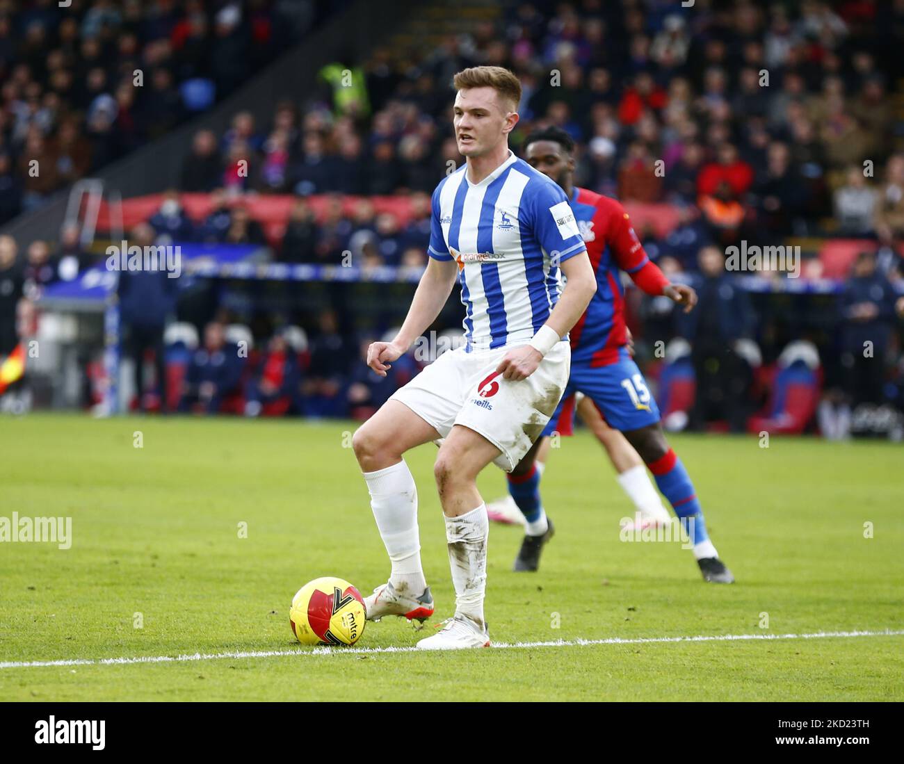 Mark Shelton of Hartlepool United during FA Cup Fourth Round between ...