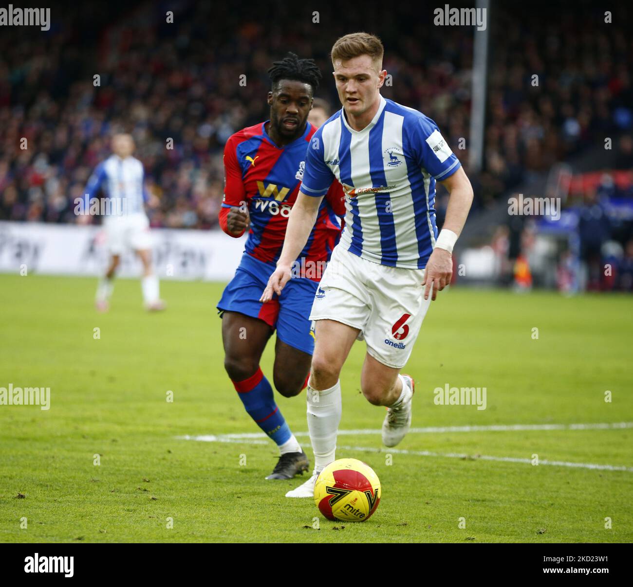 Mark Shelton of Hartlepool United during FA Cup Fourth Round between ...