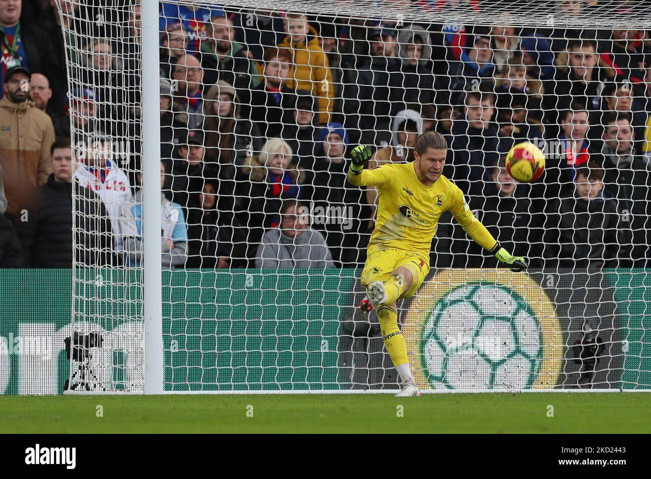 Ben Killip of Hartlepool United during the FA Cup match between Crystal ...