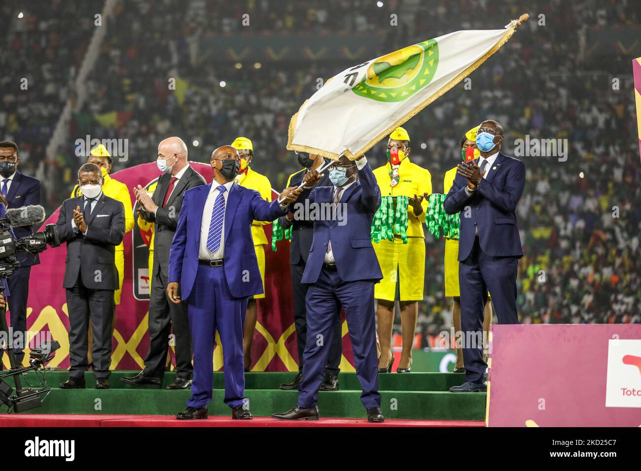 Transmission Of The Caf Flag To Cote Divoire For Next Afcon Africa Cup Of Nations 2023 At The