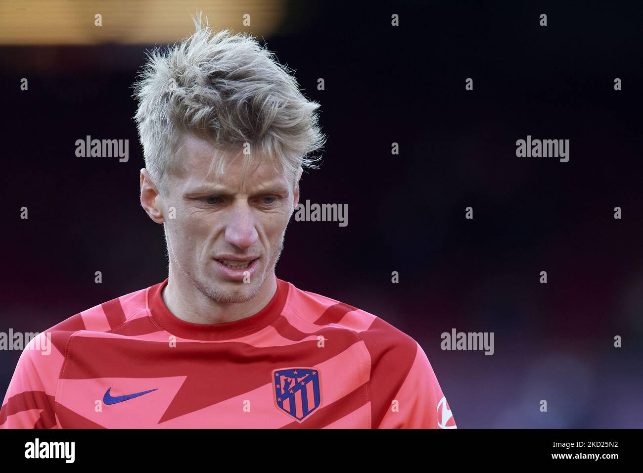 Daniel Wass of Atletico Madrid during the warm-up before the LaLiga ...