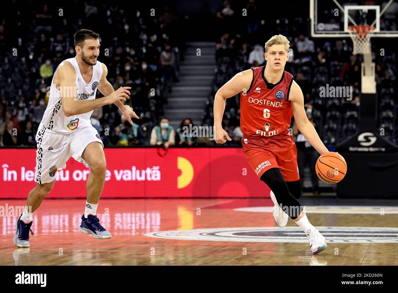 Stefan Bircevic (L) and Keye Van Der Vuurst De Vries (R) in action ...
