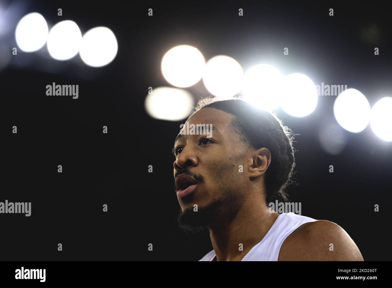 Portrait of Elijah Stewart during the game U-BT Cluj-Napoca v Filou ...