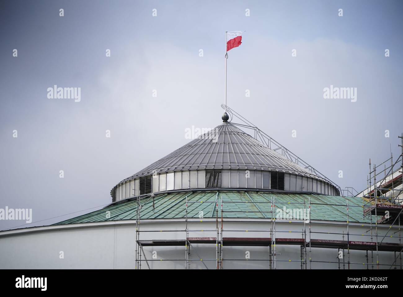 Sejm building during the 48th session of the Sejm (lower house) in ...