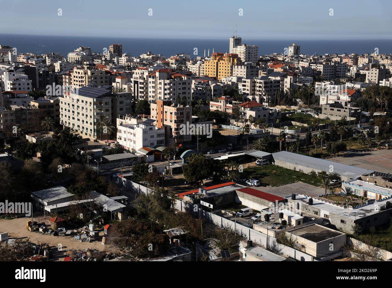 A General view of the city of Gaza, Tuesday, Feb. 8, 2022. (Photo by ...