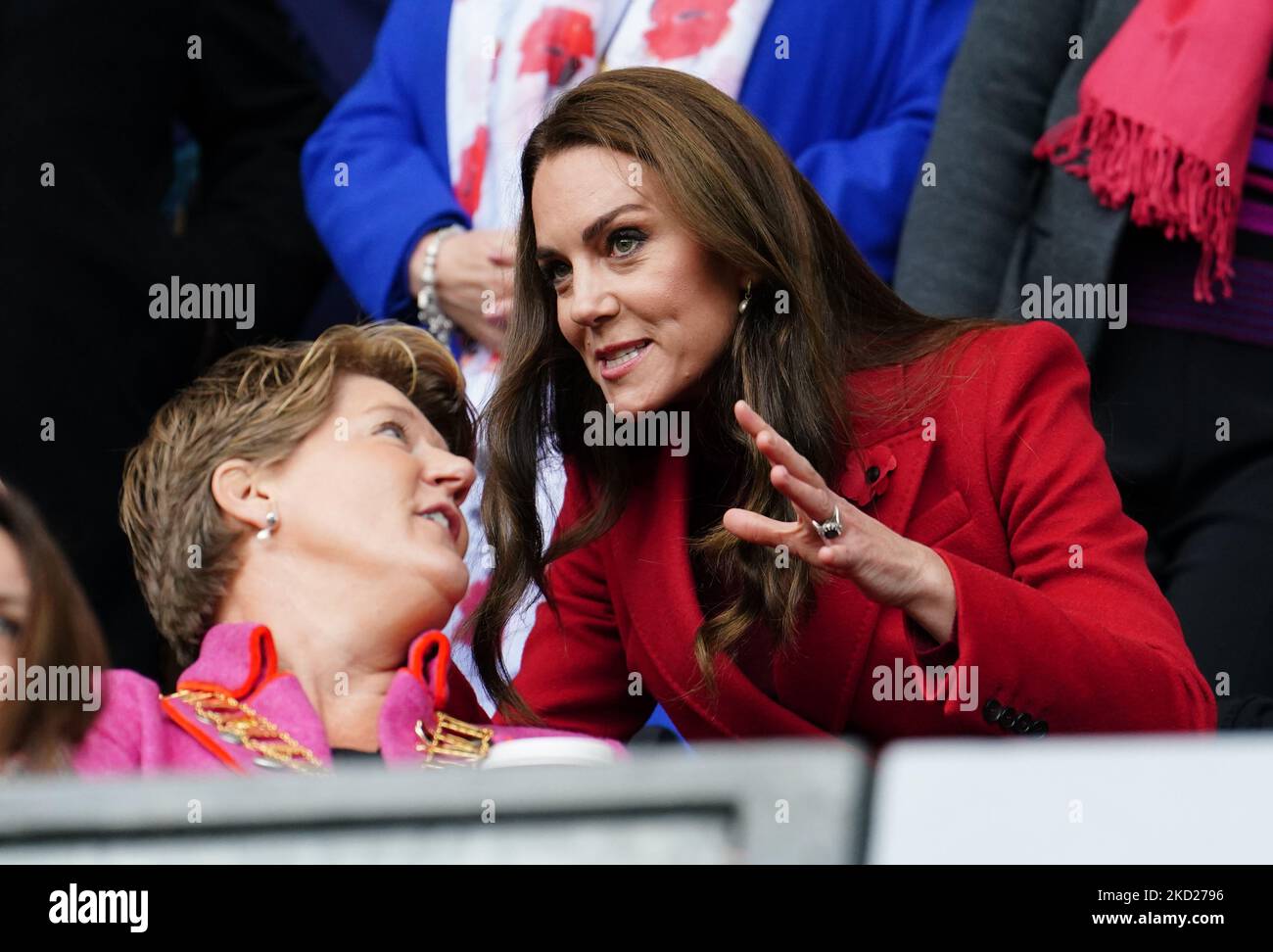 The Princess of Wales talking to TV presenter Clare Balding ahead of ...