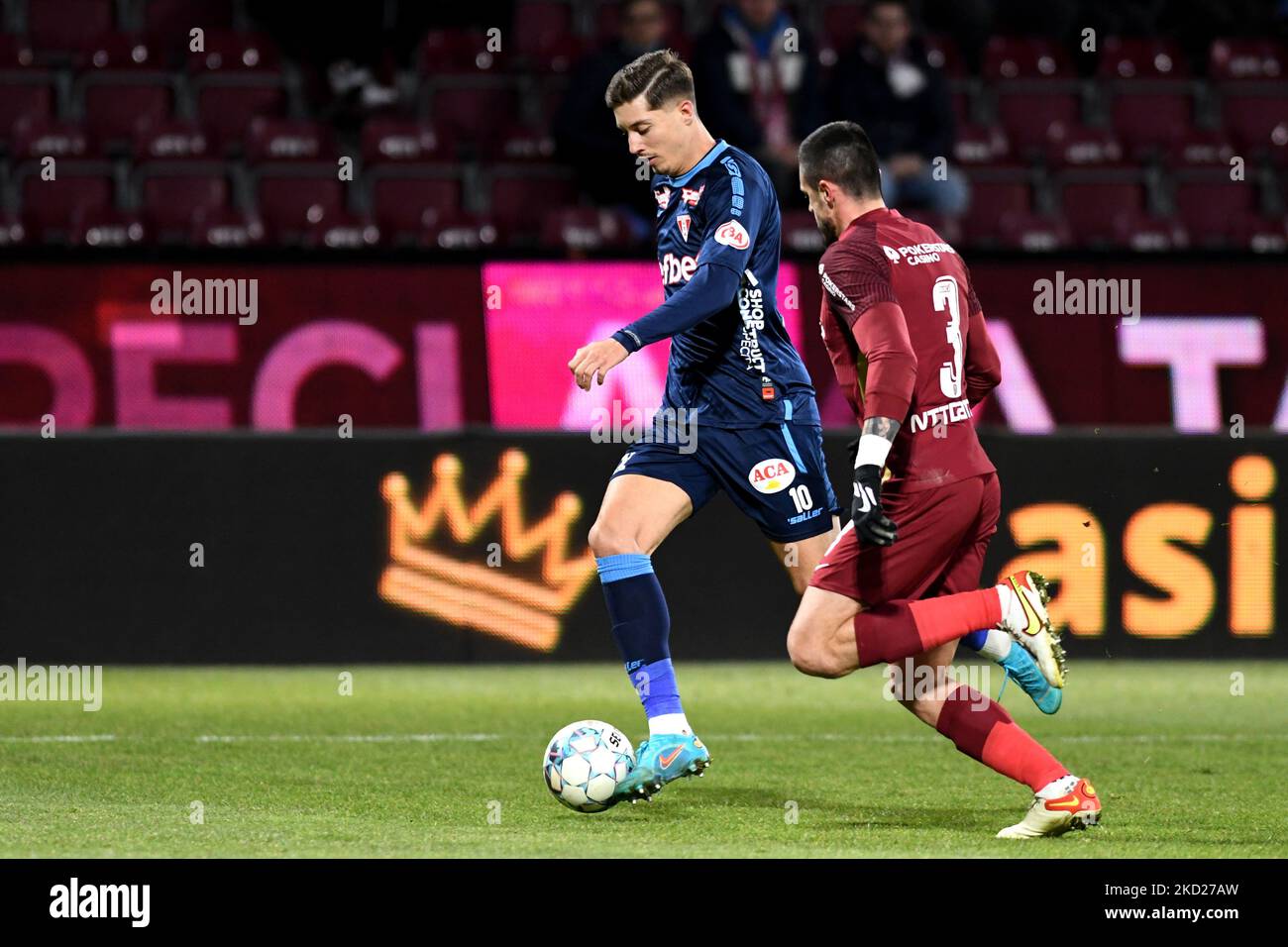 David Miculescu in action during CFR Cluj vs UTA Arad, Romanian Liga 1 ...