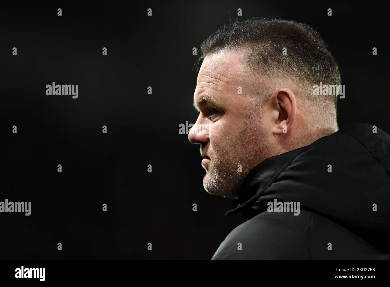 Wayne Rooney, manager of Derby County during the Sky Bet Championship ...