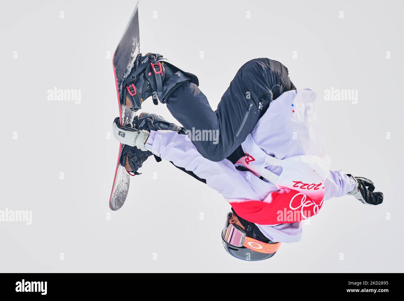 Chaeun Lee from South Korea during Snowboard - Half Pipe at the Beijing 2022 Winter Olympic ...