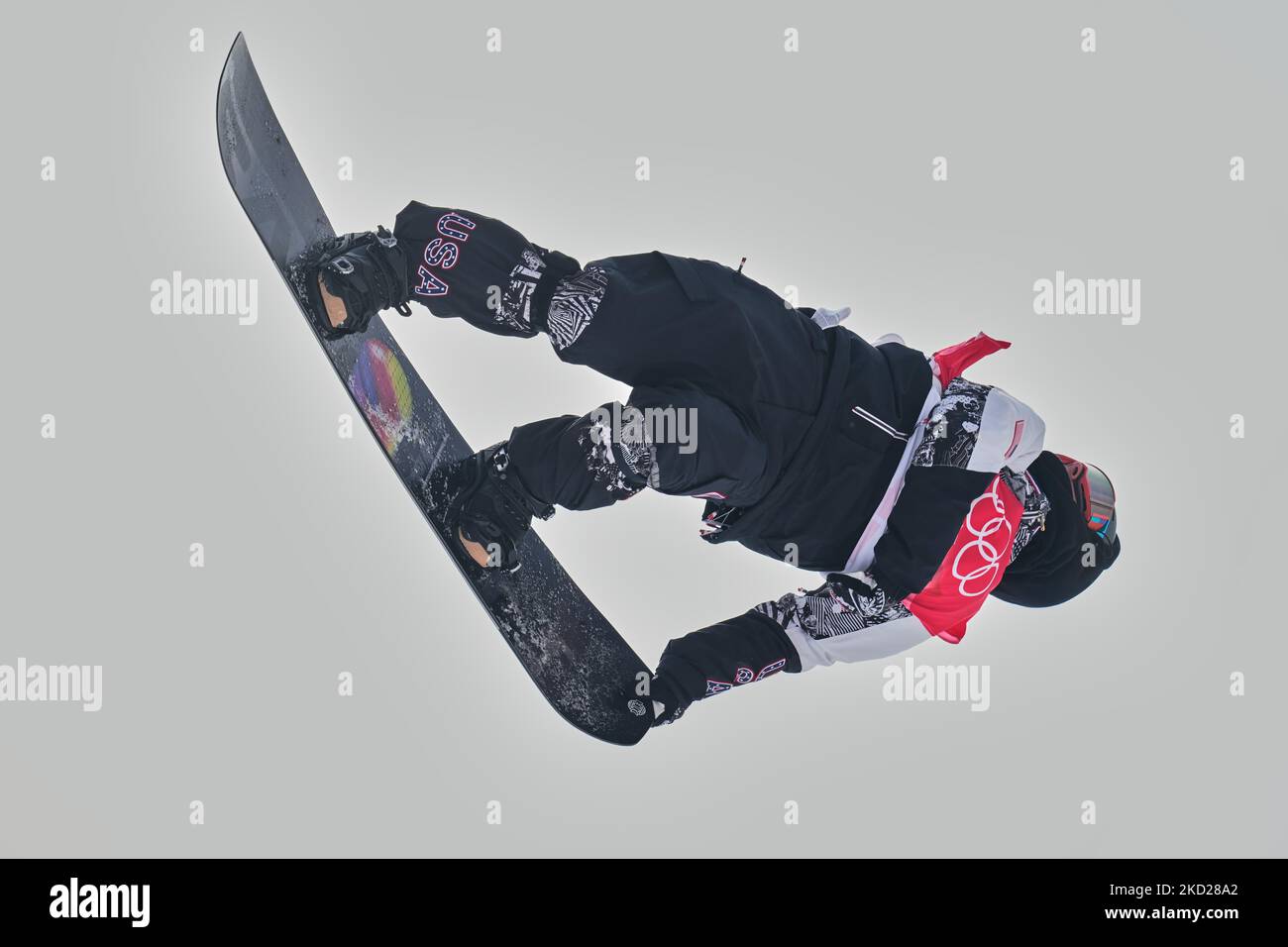 Lucas Foster from USA during Snowboard - Half Pipe at the Beijing 2022 ...