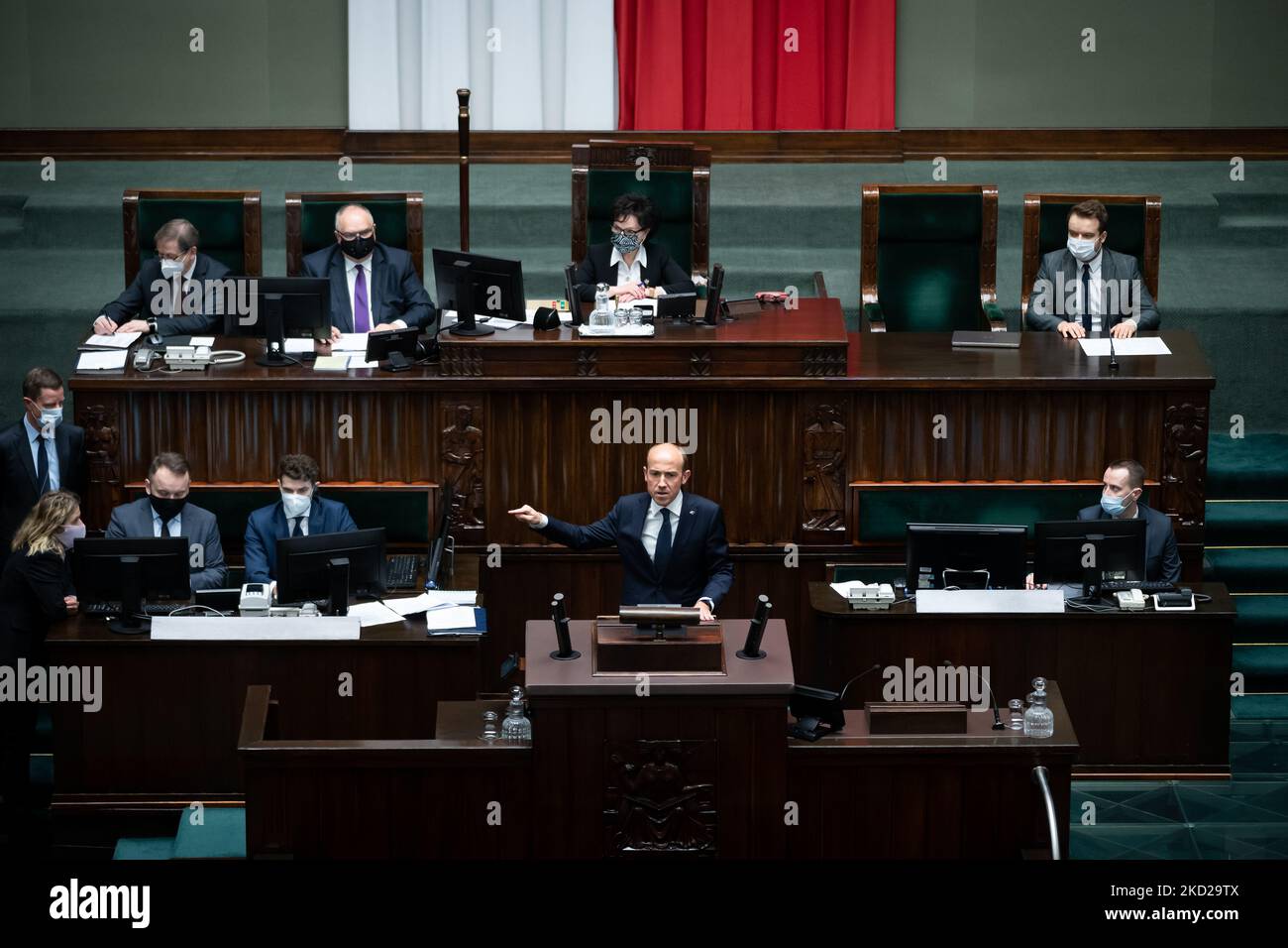 Borys Budka during the 48th session of the Sejm (lower house) in Warsaw ...