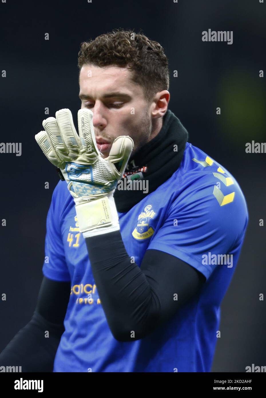 London, England - FEBRUARY 09:Southampton's Harry Lewis during the pre ...