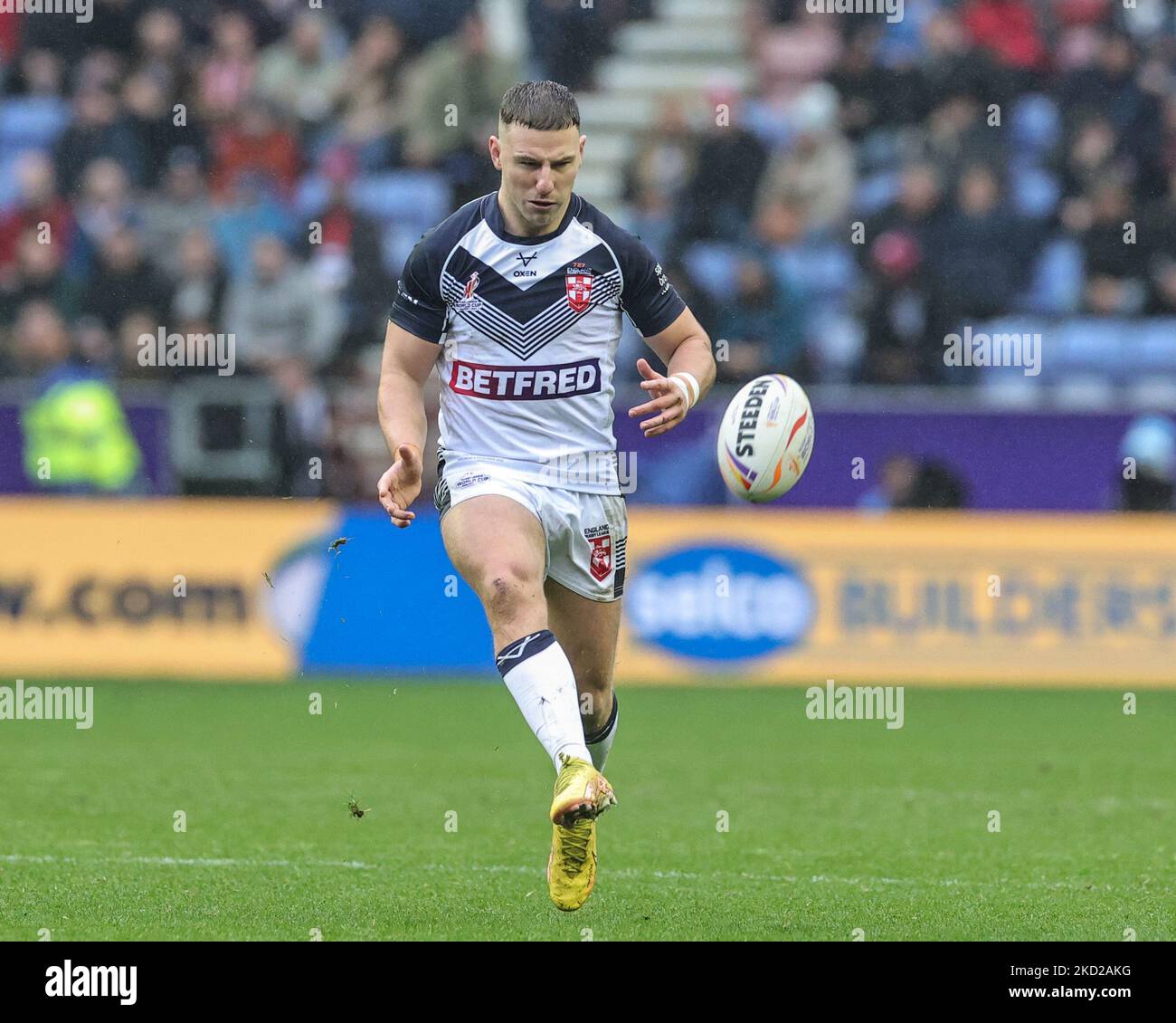 George Williams of England in action during the Rugby League World Cup ...
