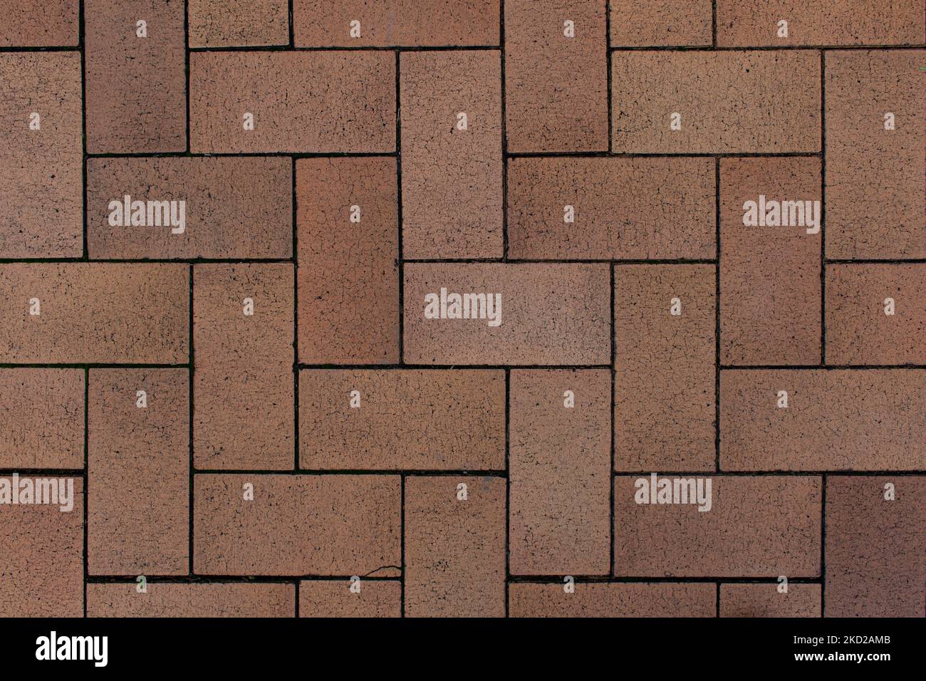 A Top down shot Texture of Brown Brick Pattern Stock Photo - Alamy
