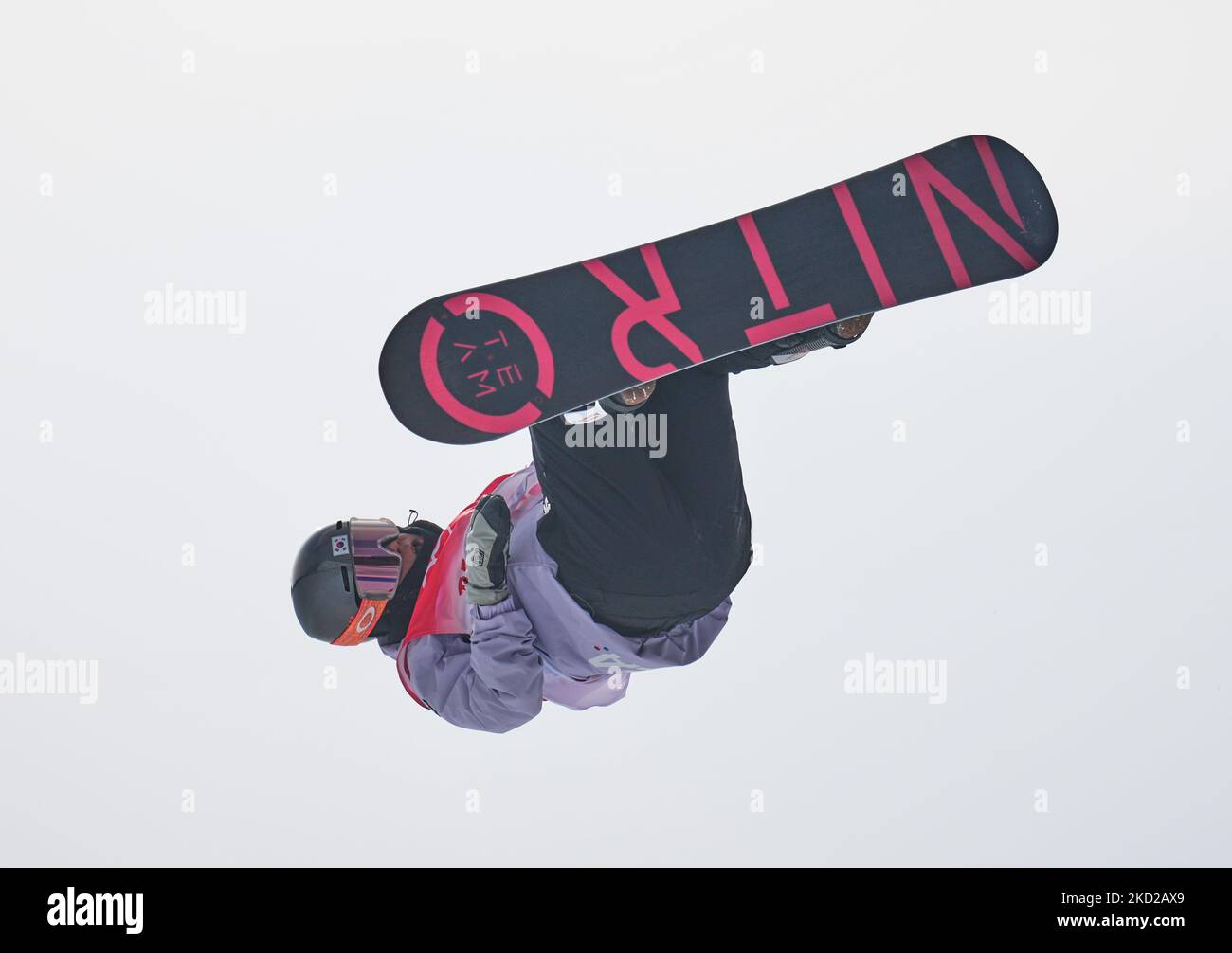 Chaeun Lee from South Korea during Snowboard - Half Pipe at the Beijing ...