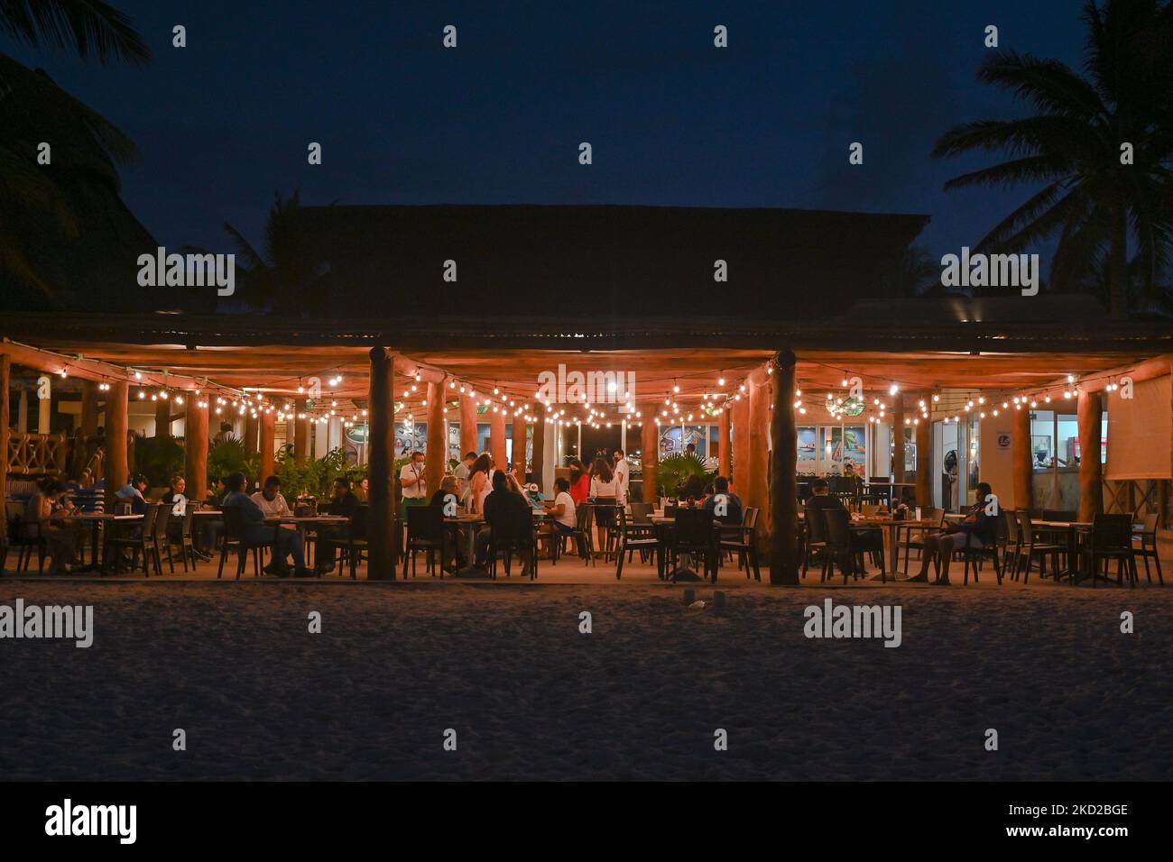 A local seafront restaurant in Progreso. On Wednesday, February 09 ...