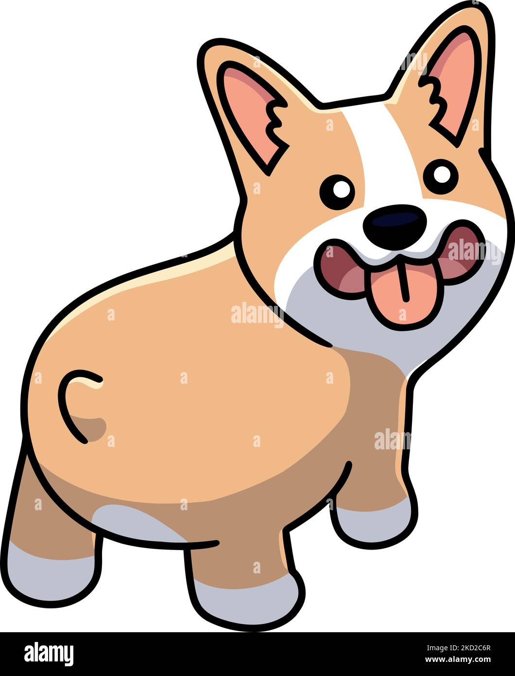 Dog Looking Back Drawing