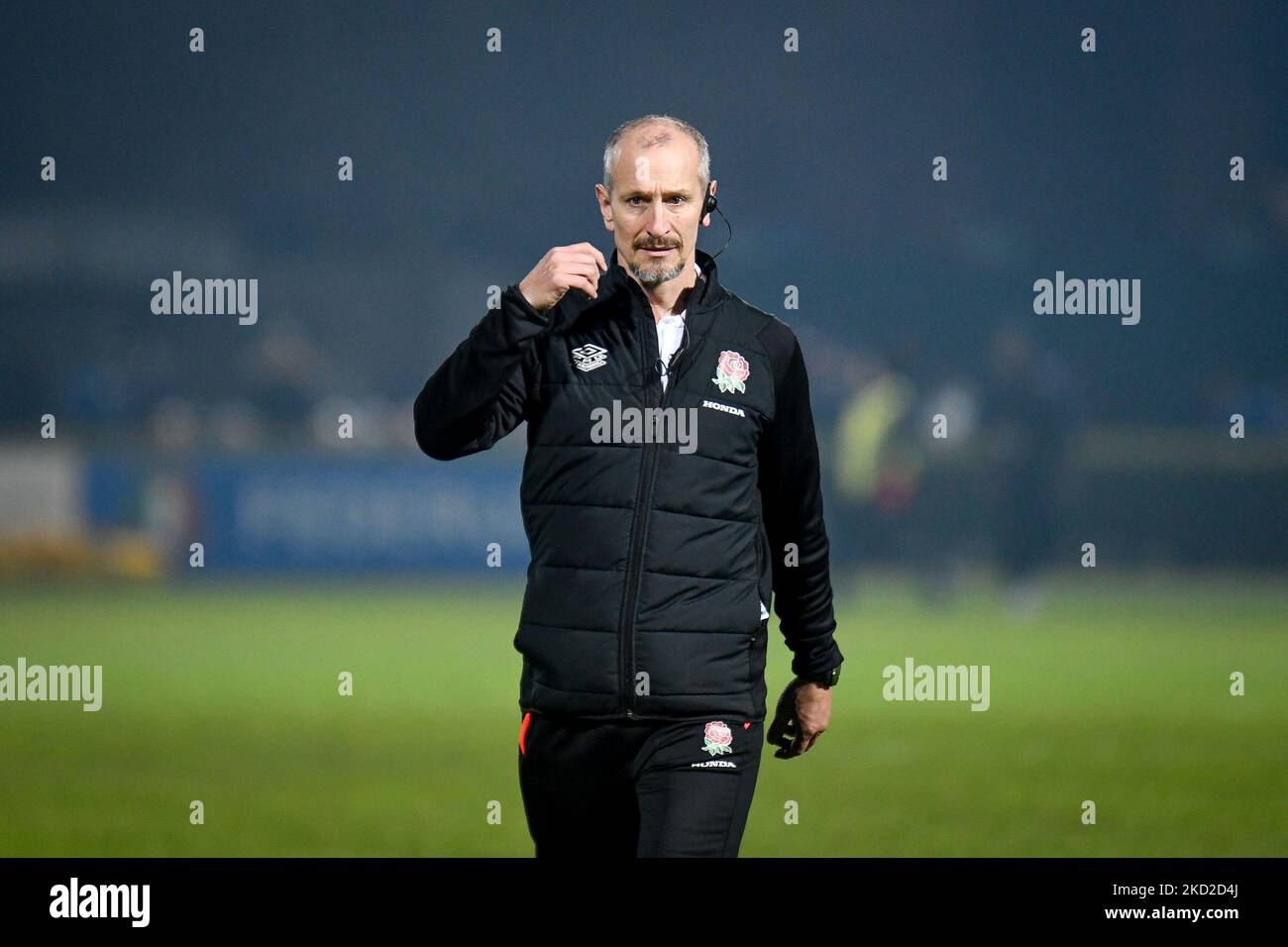 Alan Dickens (Head coach of England) during the Rugby Six Nations match ...