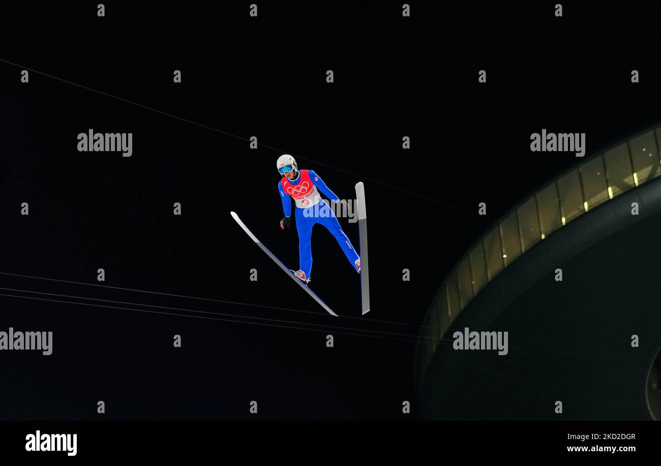 Matthew Soukup from Canada during Ski Jumping at the Beijing 2022 ...