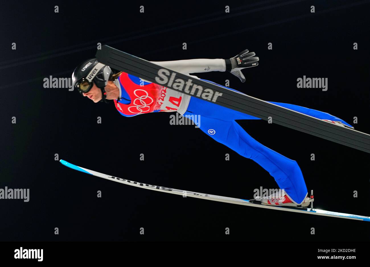 Kevin Bickner from USA during Ski Jumping at the Beijing 2022 Winter ...