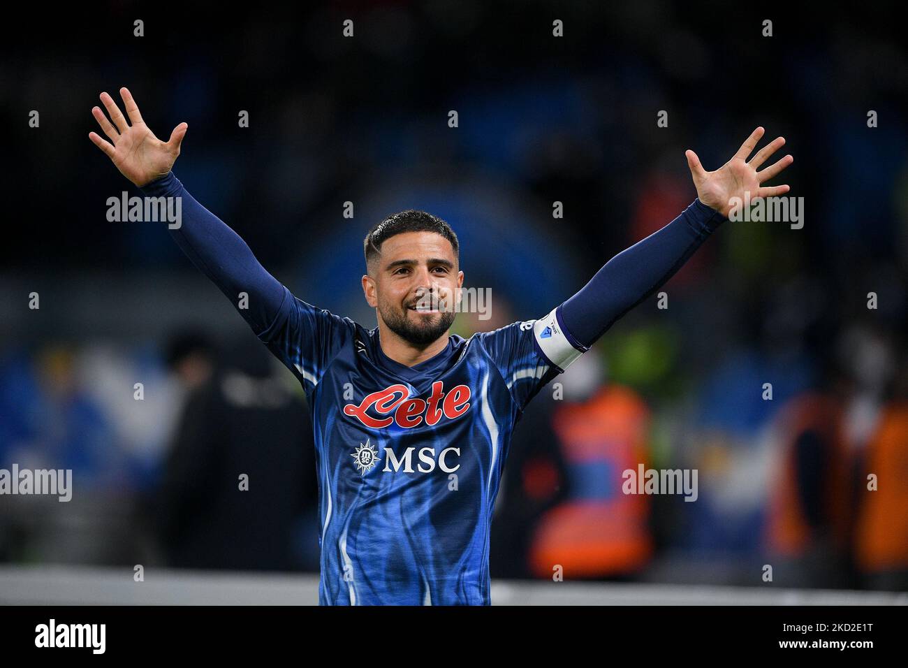 Lorenzo Insigne of SSC Napoli celebrates after scoring first goal ...