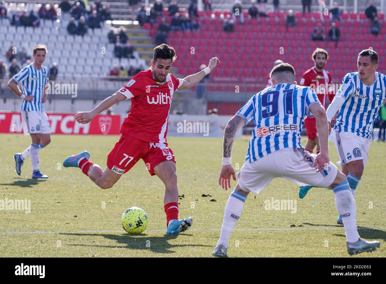 Marco D'Alessandro (#77 Monza) during AC Monza against Spal, Serie B ...