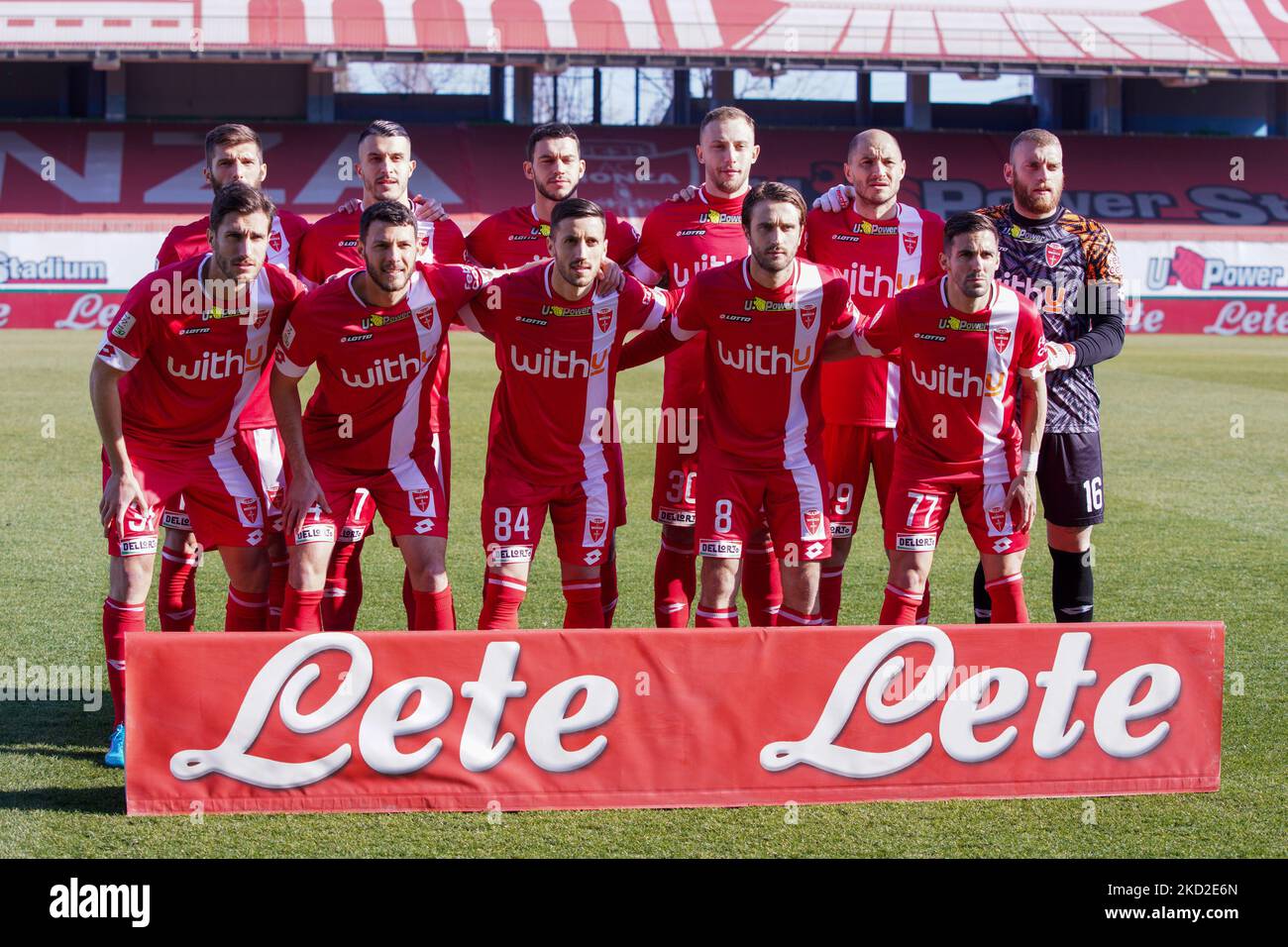 Team AC Monza during AC Monza against Spal, Serie B, at U-Power Stadium ...