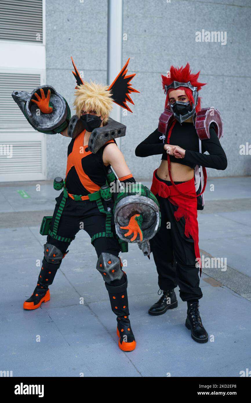 cosplayer poses during the 'Japan Weekend Madrid 2022' fair at IFEMA on ...