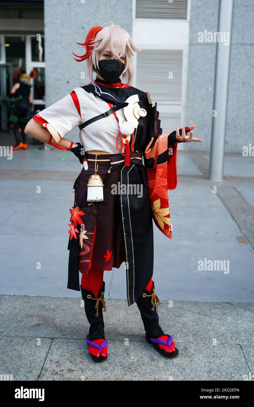 cosplayer poses during the 'Japan Weekend Madrid 2022' fair at IFEMA on ...