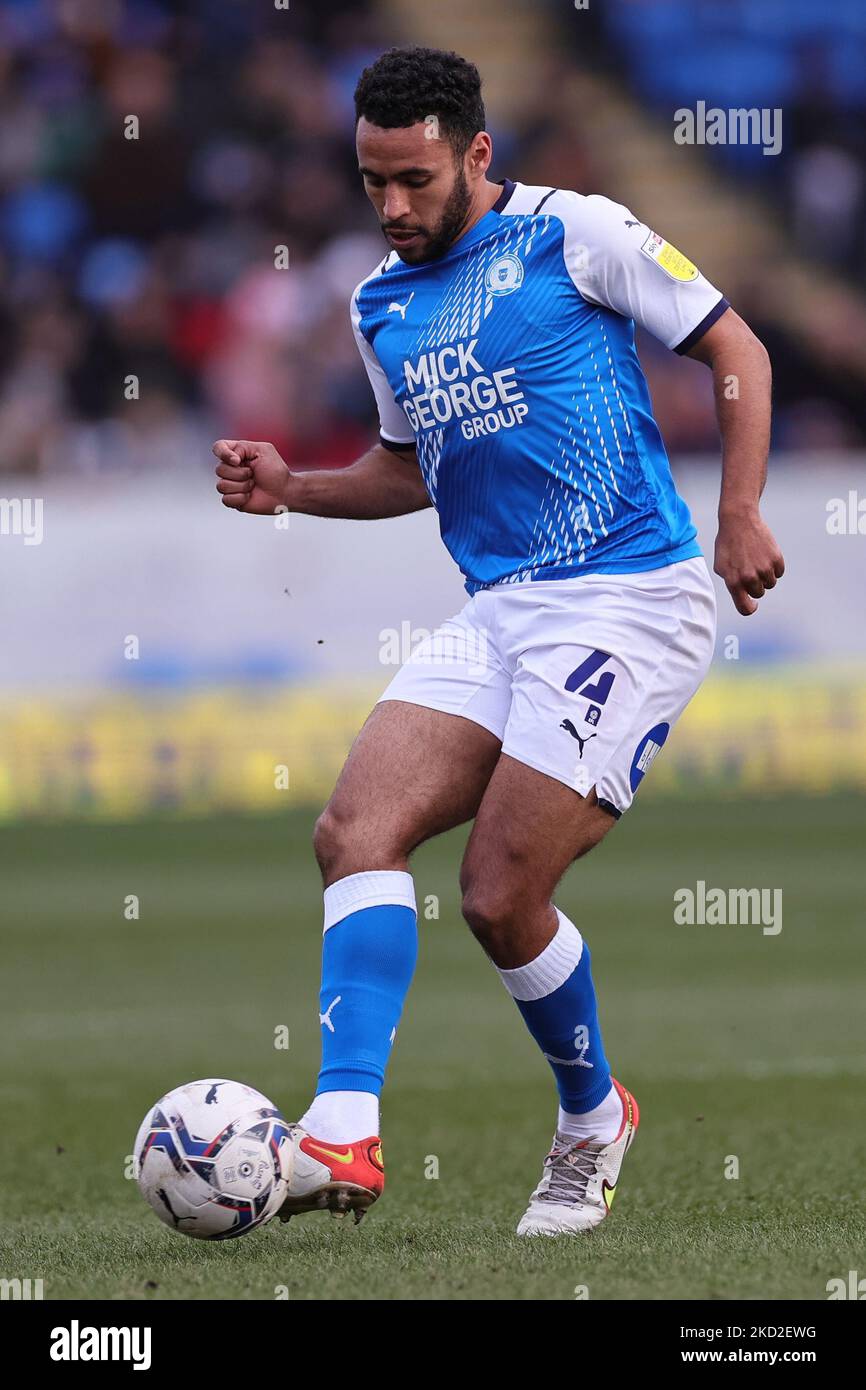 Nathan Thompson of Peterborough United in action during the Sky Bet Championship match between ...