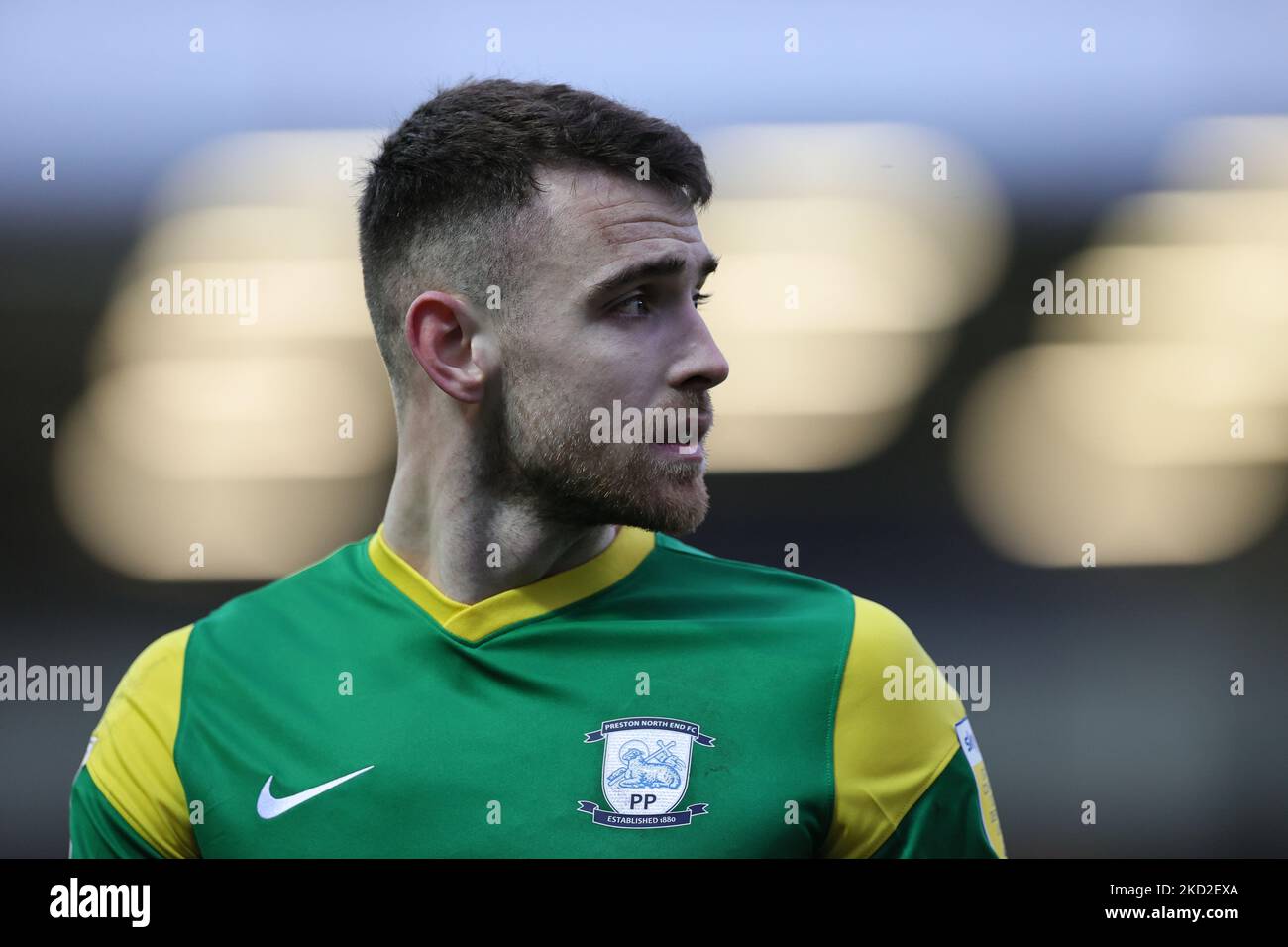 Benjamin Whiteman of Preston North looks on during the Sky Bet ...