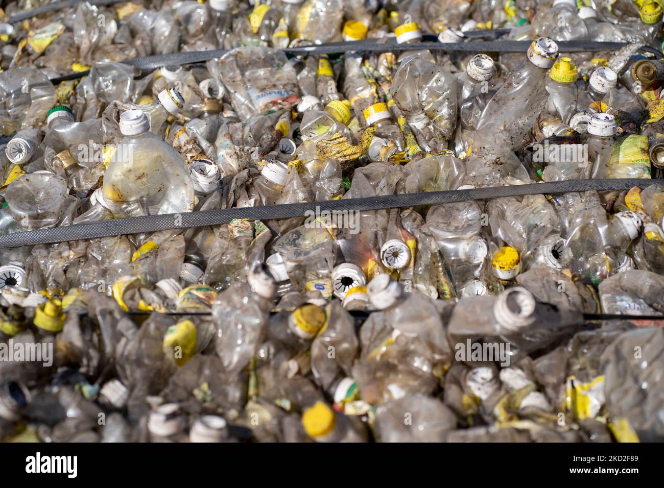 The compacted garbage for disposal in a waste processing plant Stock ...
